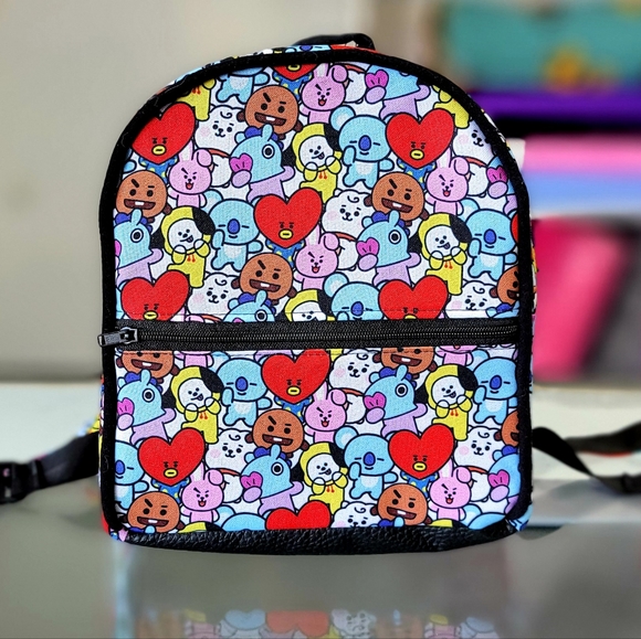 Hand Crafted | Bags | Bts Bt2 Collage Mini Backpack | Poshmark